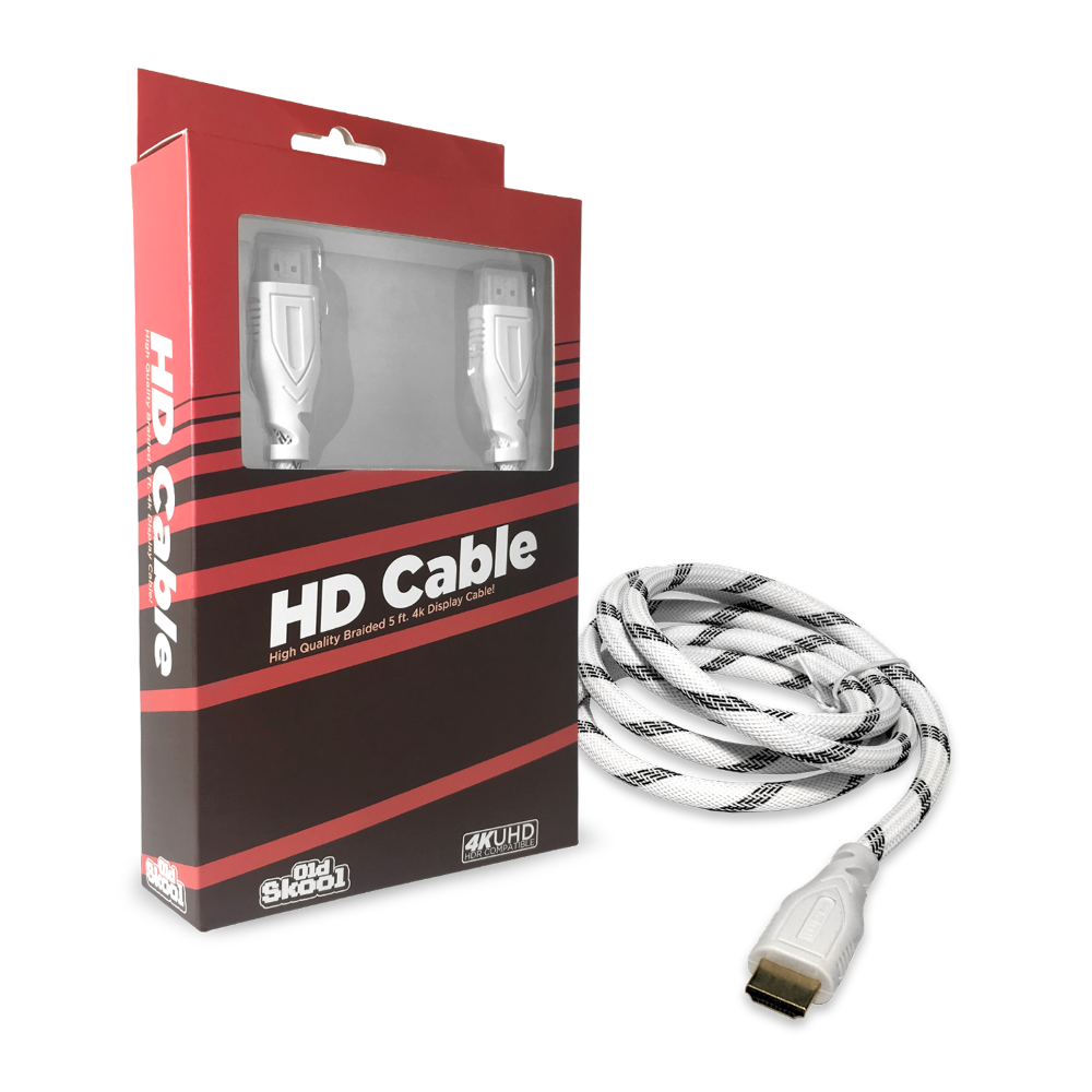 Old Skool HDMI Cable 4k Compatible 5ft Cable | The Rift Games Inc