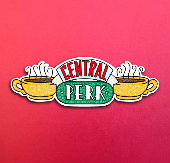 Friends Central Perk Sticker (Waterproof) | Zenspire Designs | The Rift Games Inc